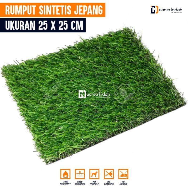 Jual RUMPUT SINTETIS JEPANG UKURAN 25x25 CM | Shopee Indonesia