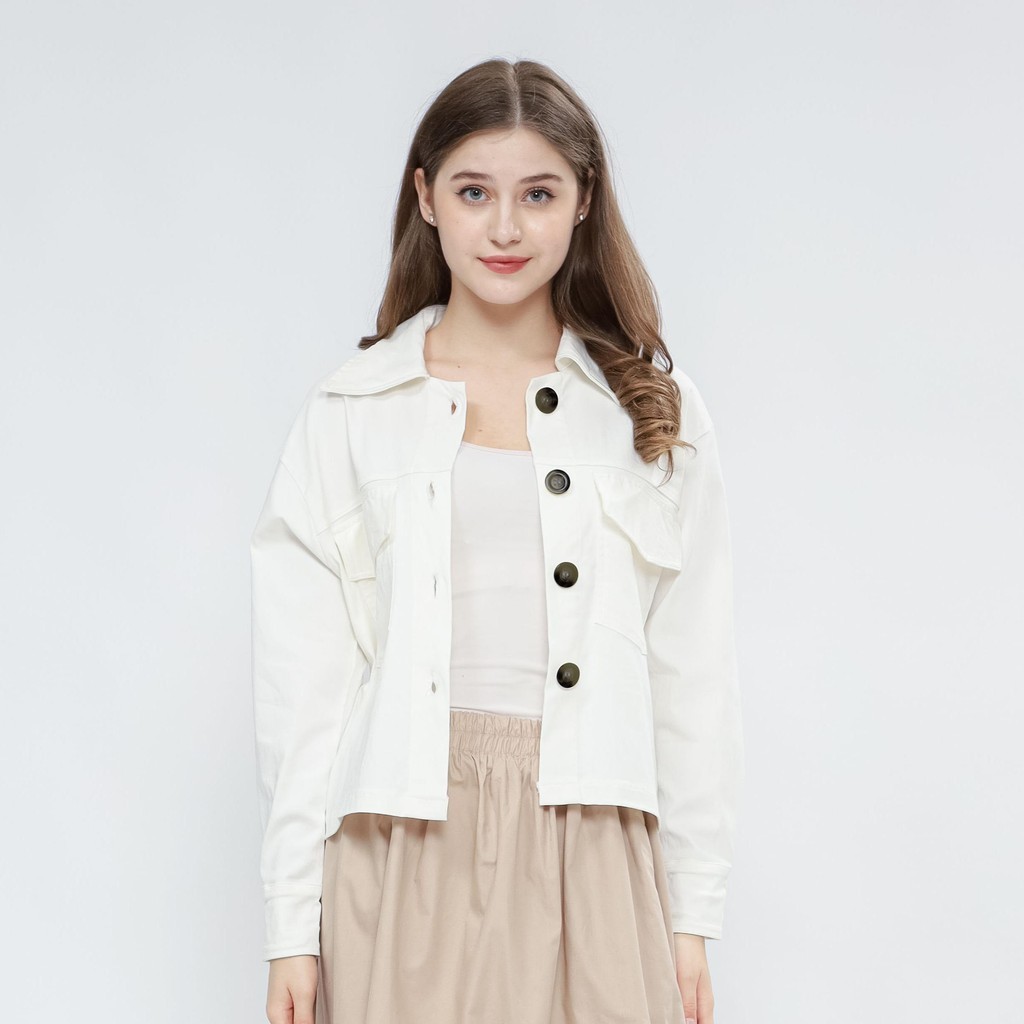 Jual GENKA - Jaket Wanita Lengan Panjang Shafira Outer | Shopee Indonesia