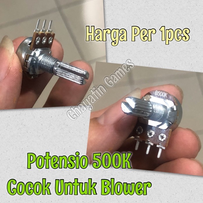 Jual Potensio 500K Mono 3 Pin Sesuai Foto -AD87 | Shopee Indonesia