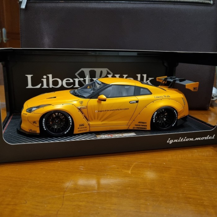 Jual 1/18 IGNITION IG MODEL NISSAN SKYLINE GTR R35 LB WORKS ORANGE ...