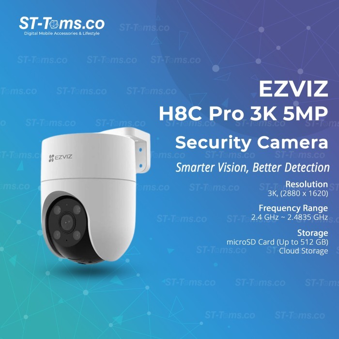 Jual Ezviz H8c Pro 3K 5MP Smart Home Pan & Tilt IP Camera CCTV Outdoor Security Camera | Shopee ...