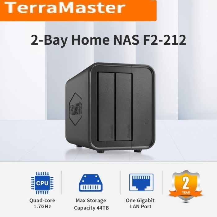 Jual TerraMaster F2-212 2 Bay NAS Diskstation | Shopee Indonesia