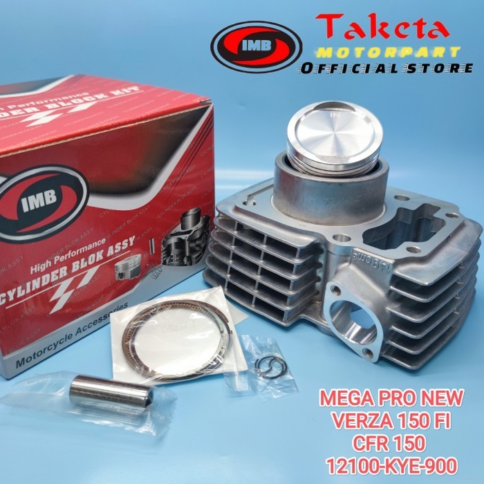 Jual CYLINDER SILINDER BLOK SEHER + PISTON KIT HONDA MEGA PRO NEW /VERZA 150 / CRF 150 KYE KELAS ...