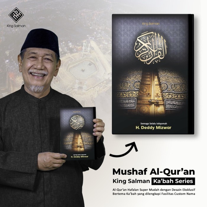 Jual Al-Quran King salman Ka'bah series Custom Nama A5 | Alquran Kiswah ...