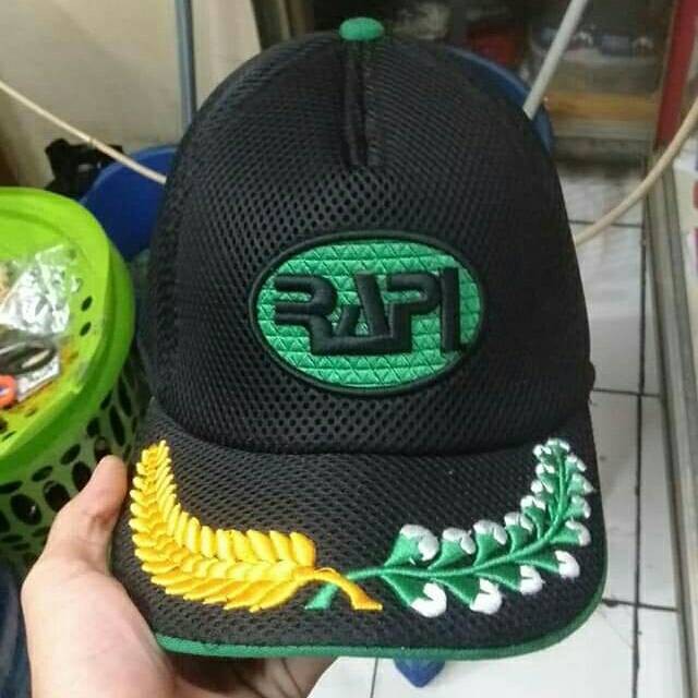 Jual Topi jaring RAPI logo ovale (Bisa Bordir nama dan call sign ...