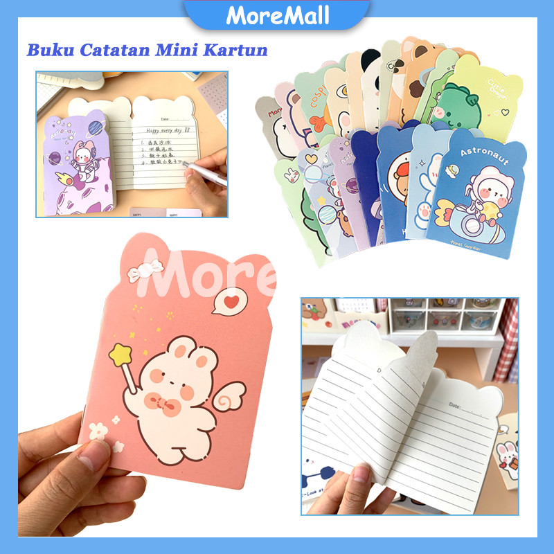 Jual Catatan Kartun Berkuping Cartoon Mini Book/Buku Tulis Memo ...