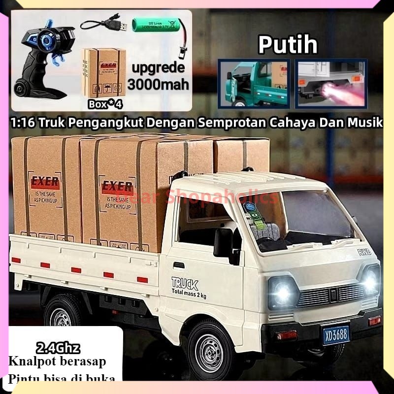 Jual Mainan Mobil Anak Remote Truck Cargo Seri Carry Pickup Batre Cas ...