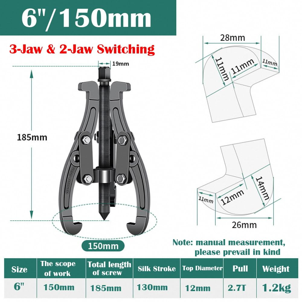 Jual 3 Jaw Tracker Treker 3 Kaki 6" / 6 Inci / 6 Inch / 150MM / Tiga ...