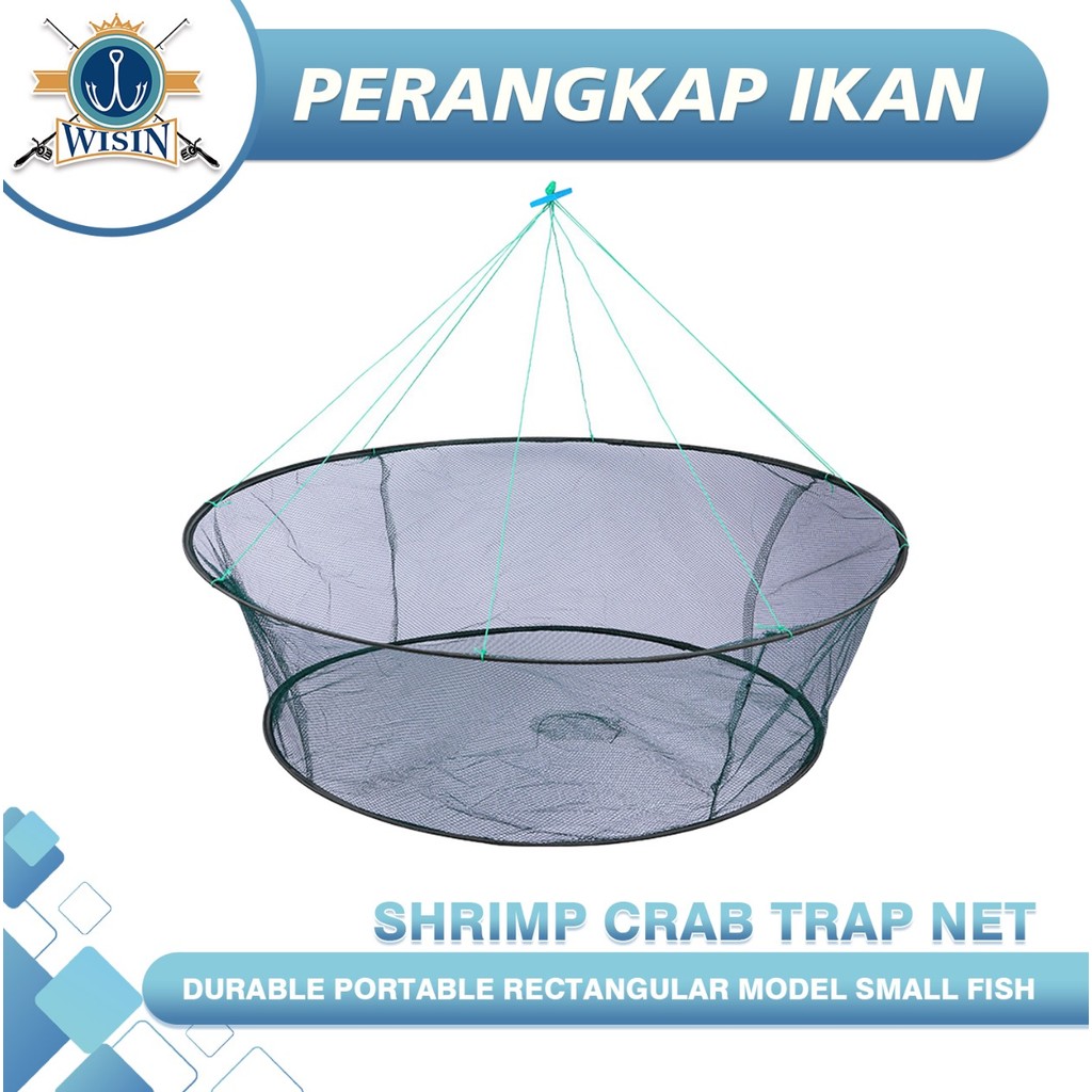 Jual WISIN Jaring Perangkap Ikan Jaring Ikan bulat Ukuran 80cm-100cm ...