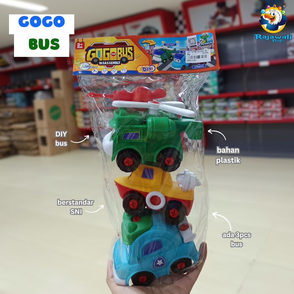 Jual DIY GOGO BUS OCT5760/MAINAN ANAK EDUKASI DIY BUS | Shopee Indonesia