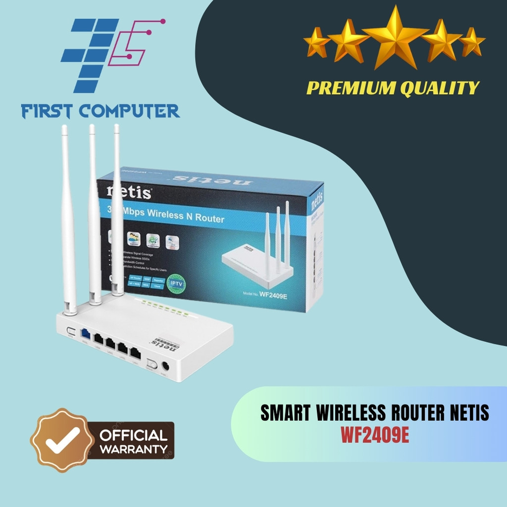 Jual Netis WF2409E 300Mbps Smart Wireless Router 3 Antena | Shopee ...