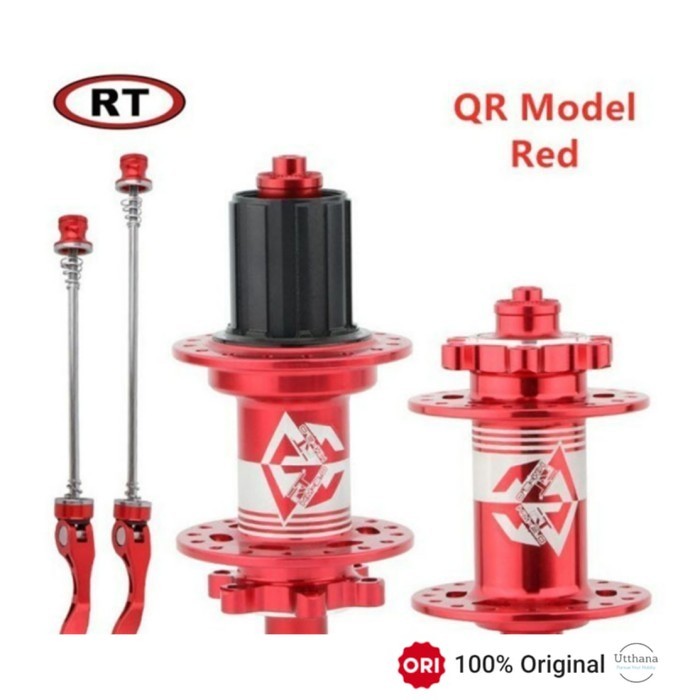 Jual RT Sepasang Hub Freehub Depan Belakang 32H QR 7 Bearing Jangkrik ...