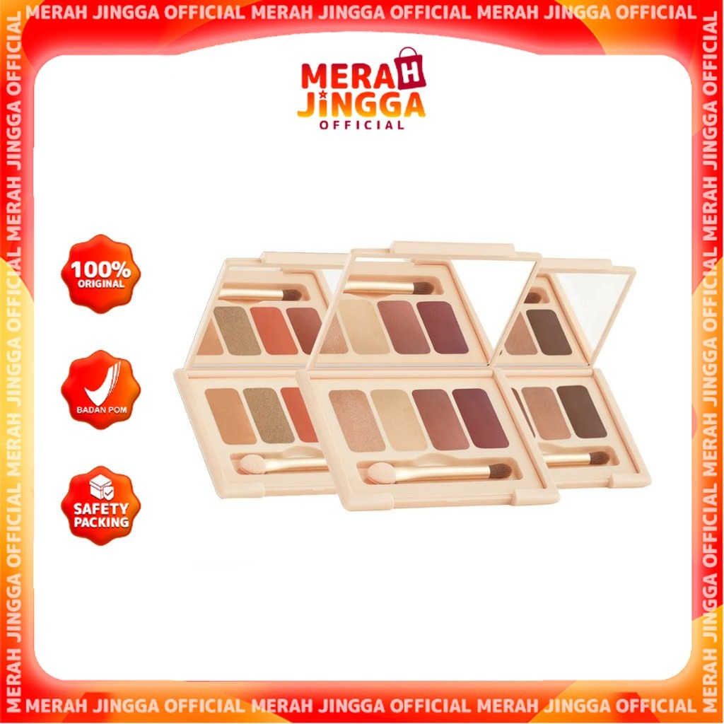 Jual Wardah Colorfit Quad Eye Palette - Eyeshadow 4 in 1 | Merah Jingga ...