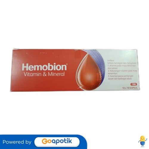 Jual Hemobion Box Isi 100 Kapsul | Shopee Indonesia