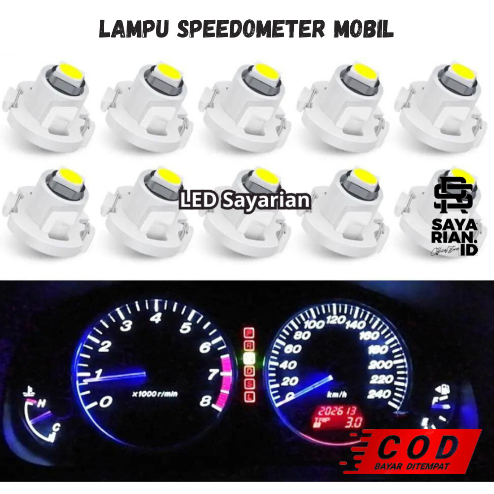 Jual LAMPU LED AC MOBIL SPEEDOMETER T3 T4,2 T4,7 LED PANEL | Shopee Indonesia