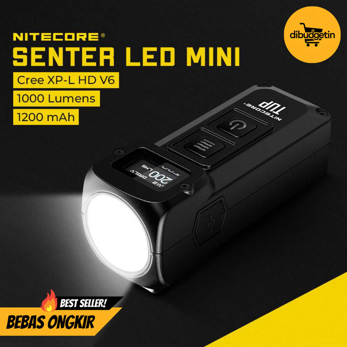Jual NITECORE Senter LED Mini USB Recharge Cree XP-L HD V6 1000 Lumens ...