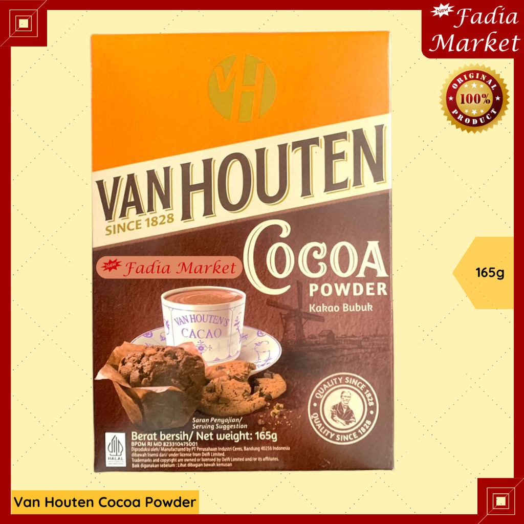 Jual Van Houten Cocoa Powder Bubuk Coklat 165g | Shopee Indonesia
