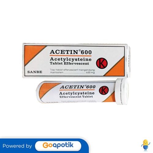 Jual Acetin 600 Mg Tube 10 Tablet Effervescent | Shopee Indonesia