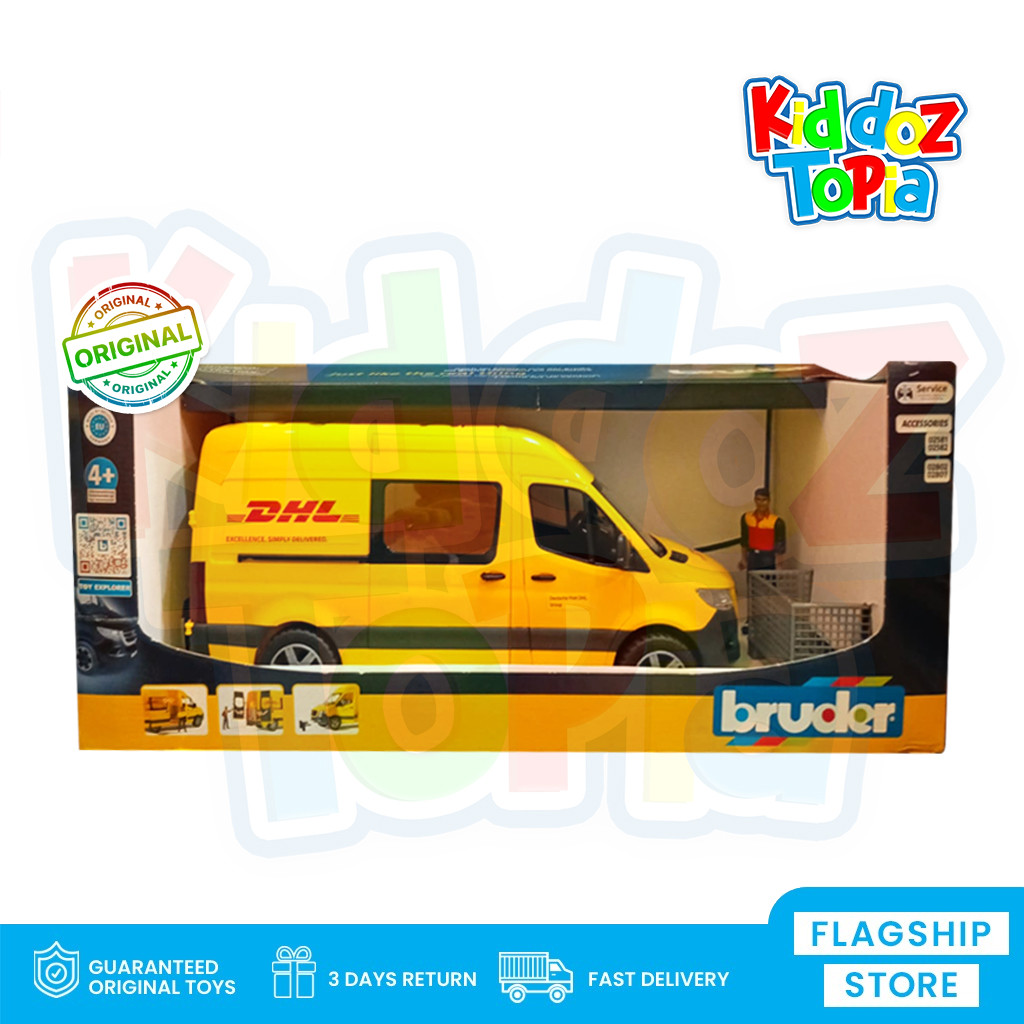 Jual Bruder Toys 2671 - MB Sprinter DHL with Driver | Shopee Indonesia