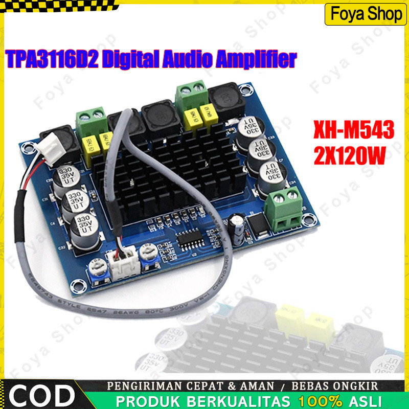Jual XH-M543 Audio Power Amplifier IC 32P Stereo High Power TPA3116D2 ...