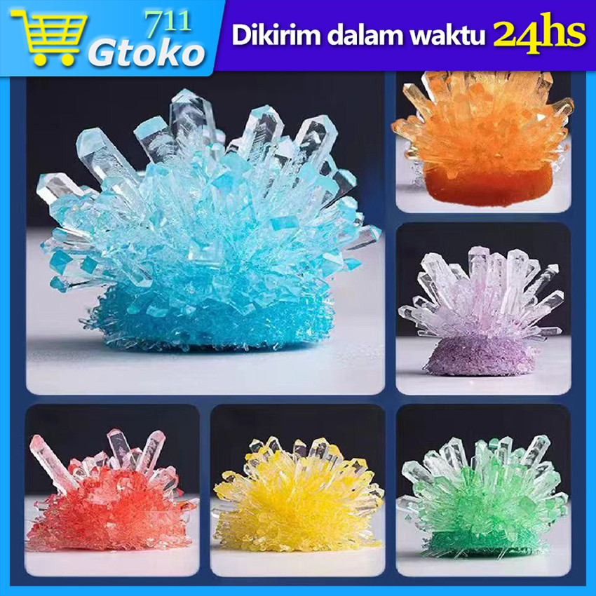 Jual Mainan Anak DIY Stem Crystal Growing Science Batu Kristal Botol ...