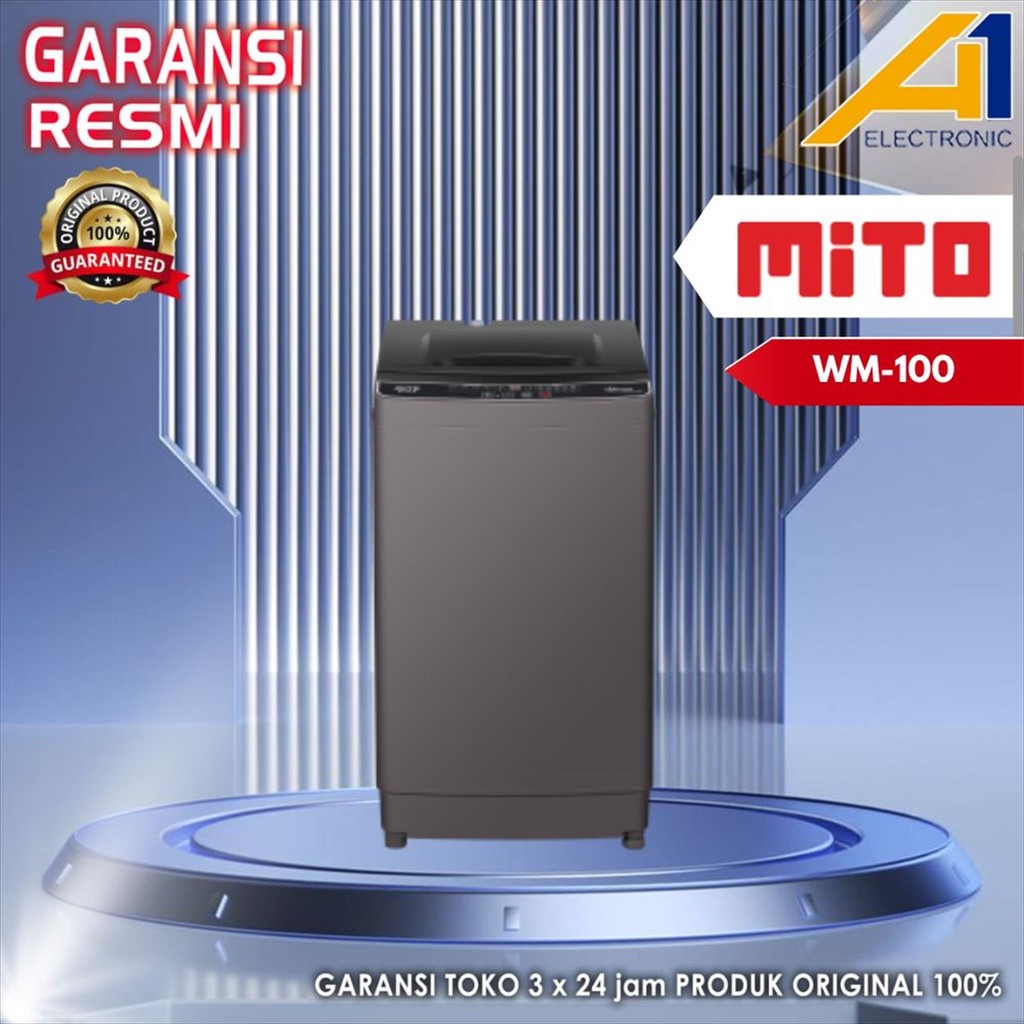 Jual Mesin Cuci MITO WM 100 / WM100 Top Load 1 Tabung 6 Kg Full Otomatis | Shopee Indonesia
