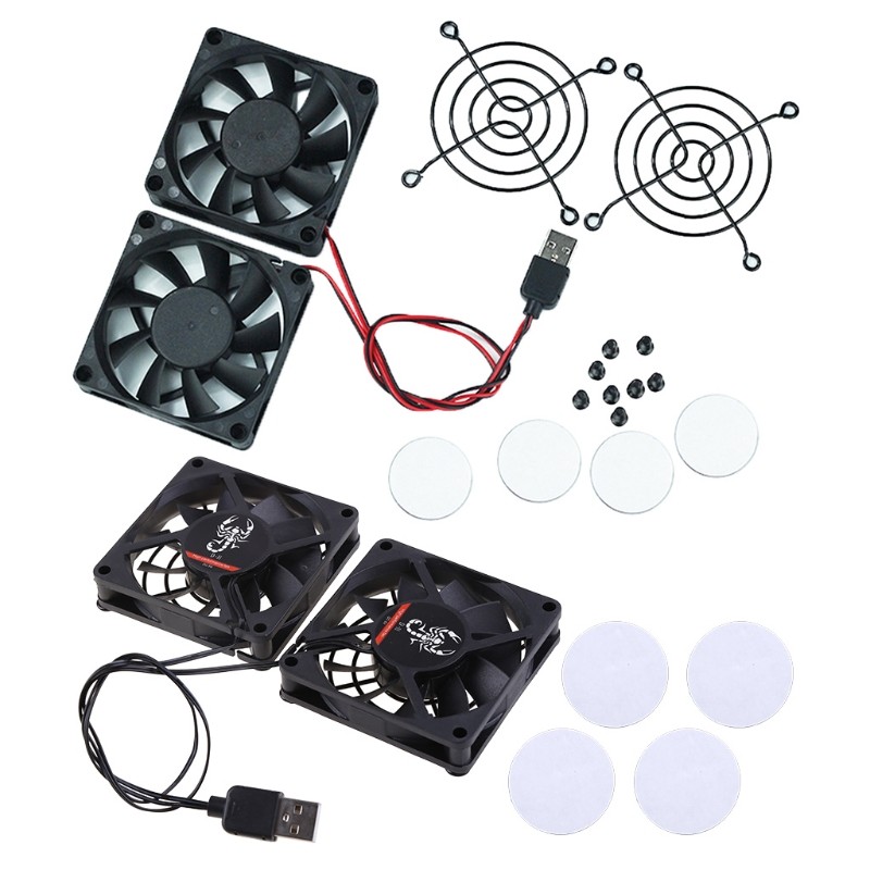 Jual L74A 1Set Cooling Fan USB Power Supply Fan Cooler for A-SUS RT ...