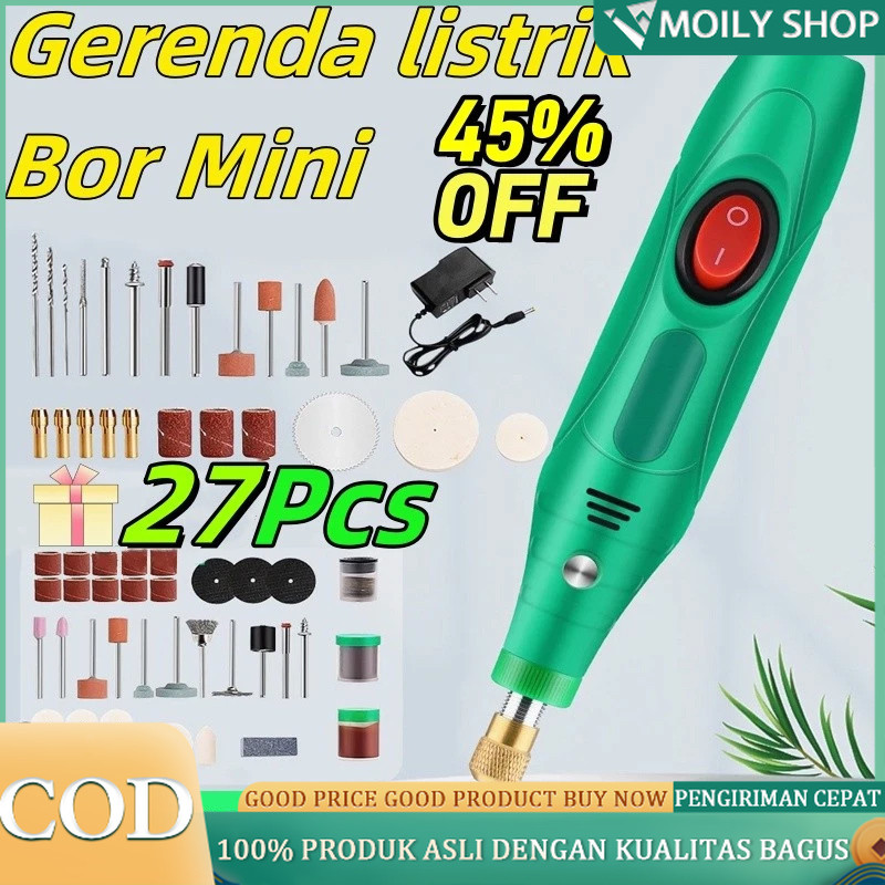 Jual Bor Mini 12V DC 15000 RPM Mini Drill Electric Engraver Grinder ...