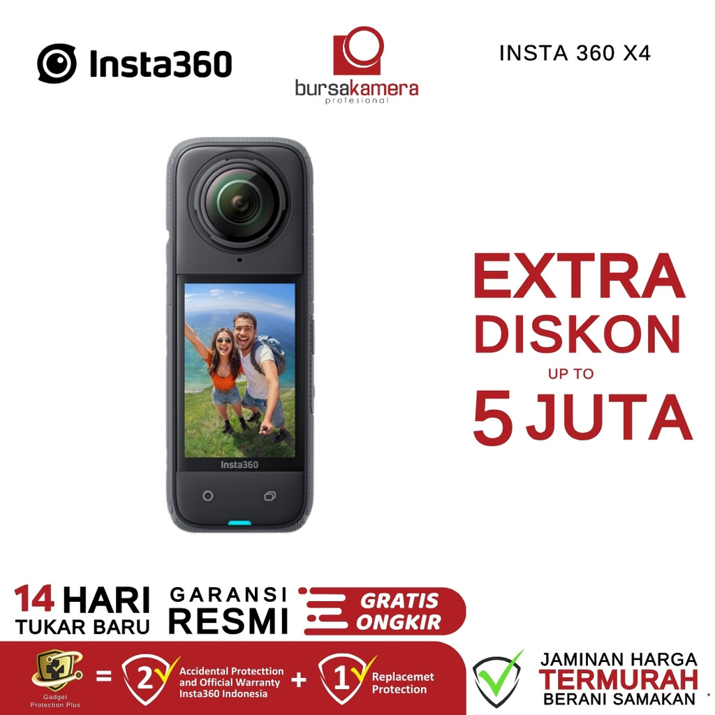 Jual Insta360 X4 8K 360 Action Camera Insta 360 ONE X4 Action Cam GARANSI RESMI | Shopee Indonesia