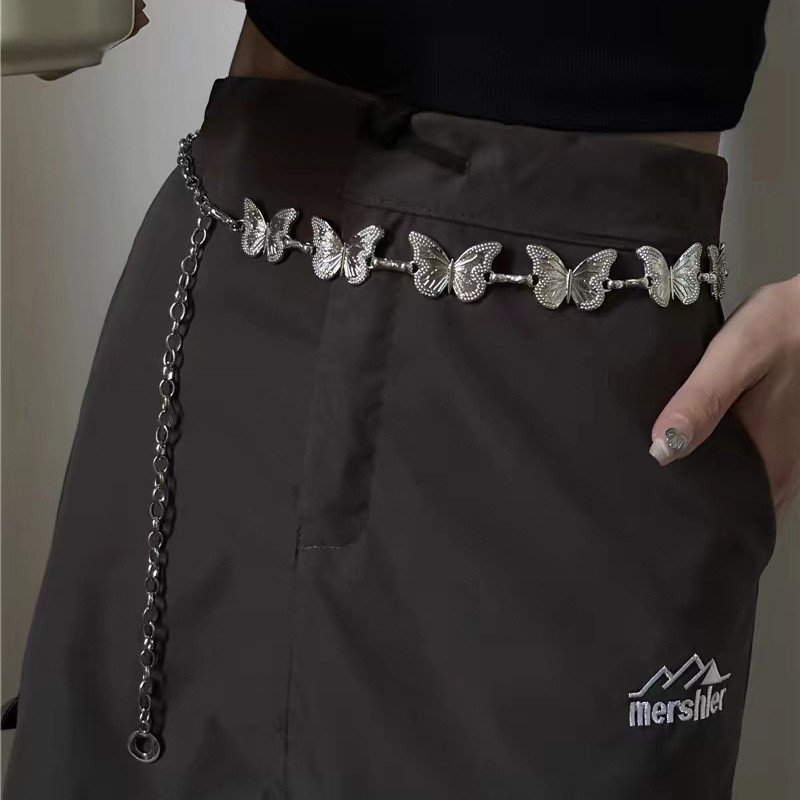 Jual Ready!! Ikat Pinggang Tali Rantai Layers,Sabuk Rantai Pinggang ...