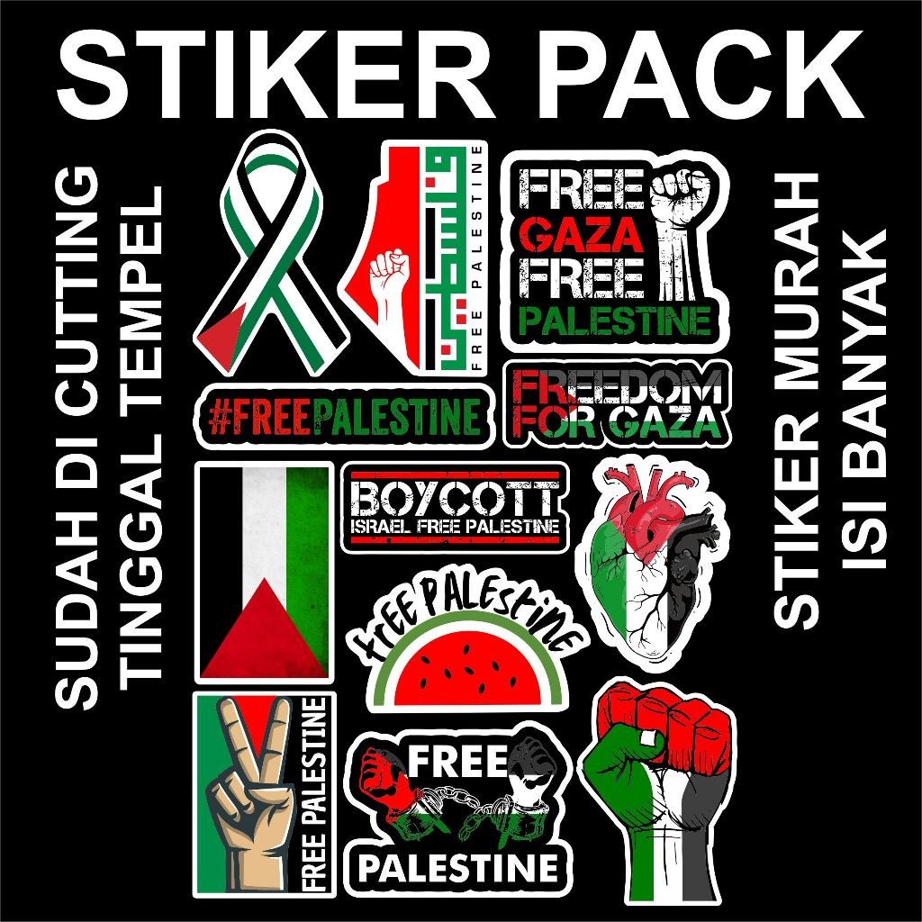 Jual STIKER PACK PALESTINA PALESTINE | Shopee Indonesia
