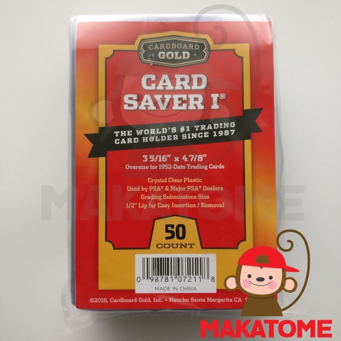 Jual Card Saver 1 CS1 Pro Cards cardsaver gold semi rigid toploader 50 ...