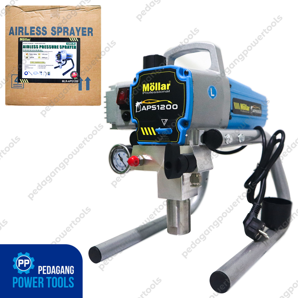 Jual MOLLAR MLR-APS1200 Mesin Airless Paint Sprayer Spray Gun Alat ...