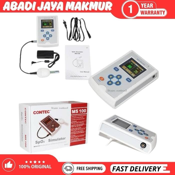 Jual CONTEC MS100 SPO2 Simulator Pulse Oximeter Blood Oxygen Pulse Rate ...