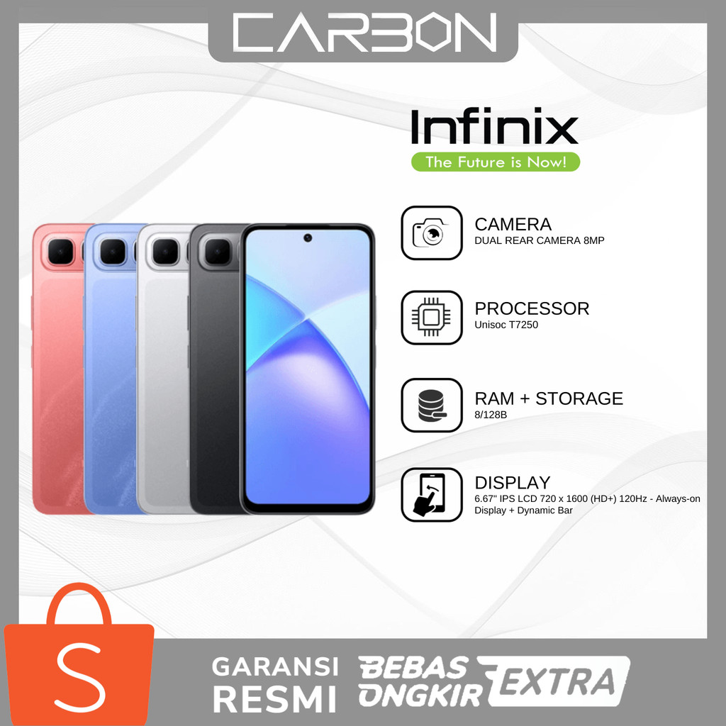 Jual INFINIX Smart 10 Plus 8/128GB - Up to 16GB Extended RAM - 6.67 ...