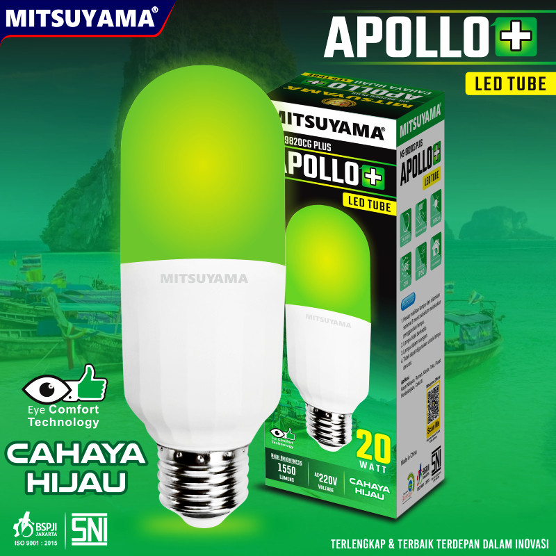 Jual Lampu LED Tube Hijau Apollo Plus Green – Warna Hijau Cerah & Unik ...
