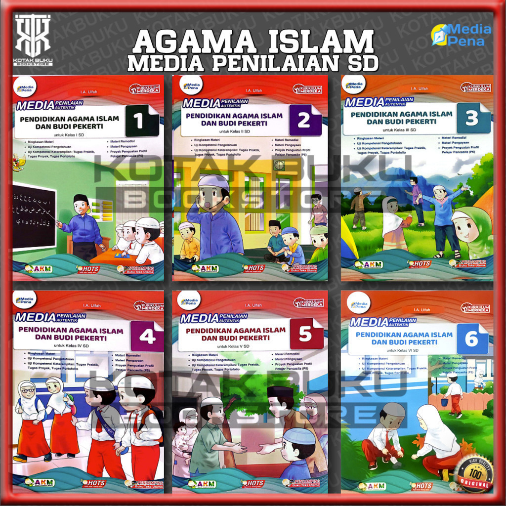 Jual Media Penilaian Agama Islam Kelas 1 2 3 4 5 6 SD Kurikulum Merdeka / Mediapena SD / Revisi ...
