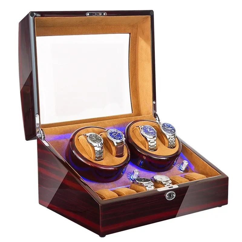 Jual Mechanical Watch Winder Box Movement Silent Automatic Rotator ...