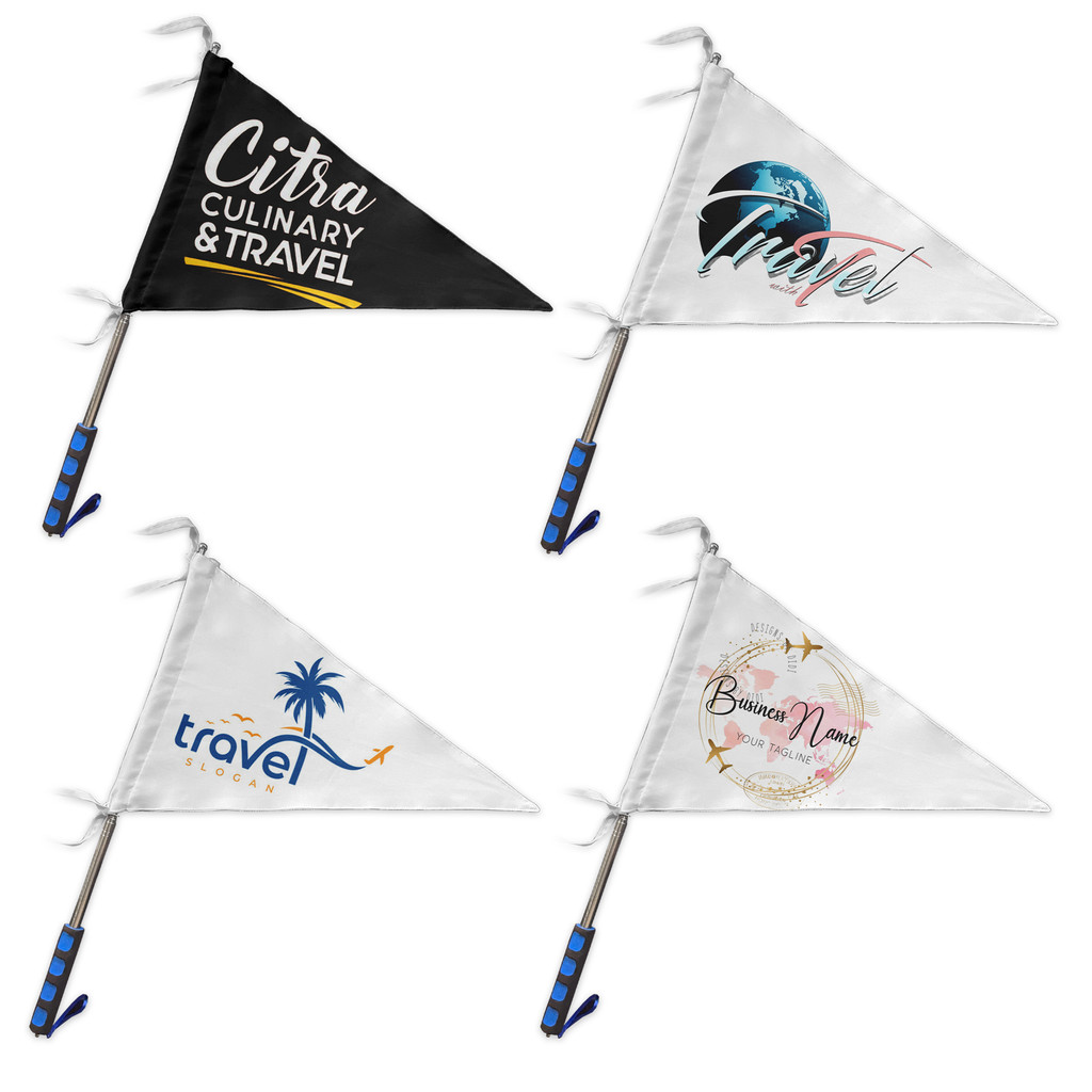 Jual Cetak Bendera Custom Tour Guide Segitiga untuk Tour Travel ...