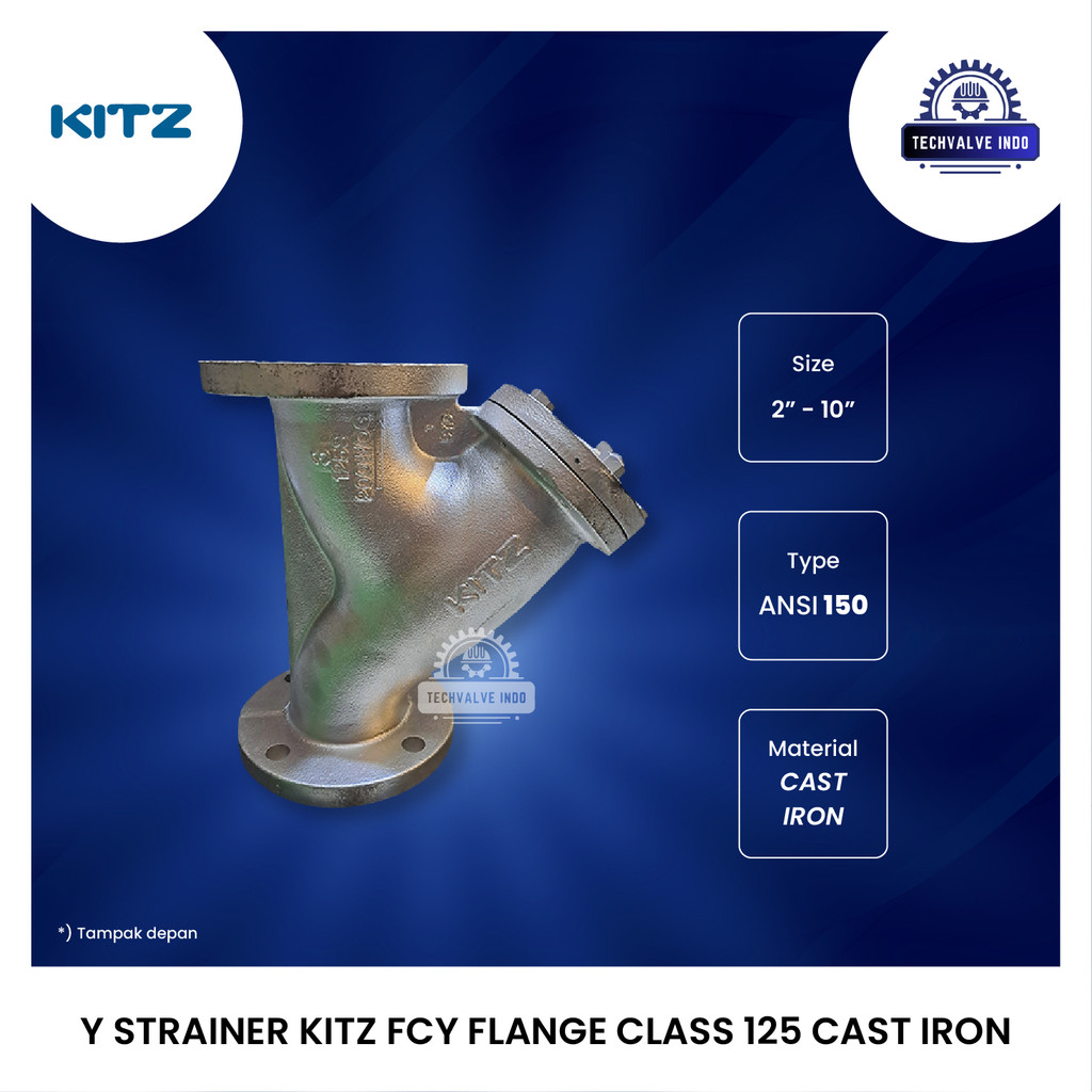 Jual Y STRAINER KITZ 4" INCH CLASS #125 TYPE CAST IRON ORIGINAL ...