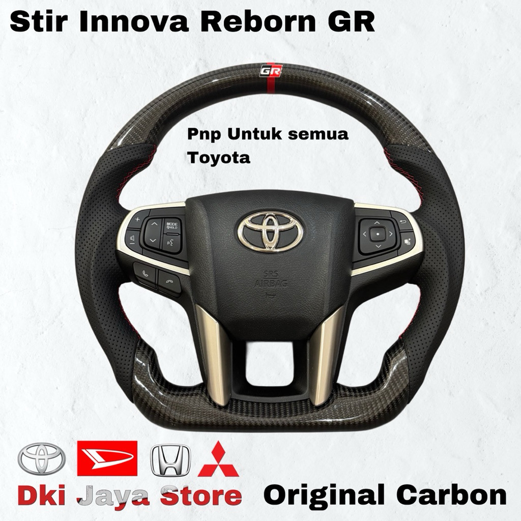 Jual Stir Steer Innova Reborn Carbon GR Pnp Untuk semua toyota Upgrade ...