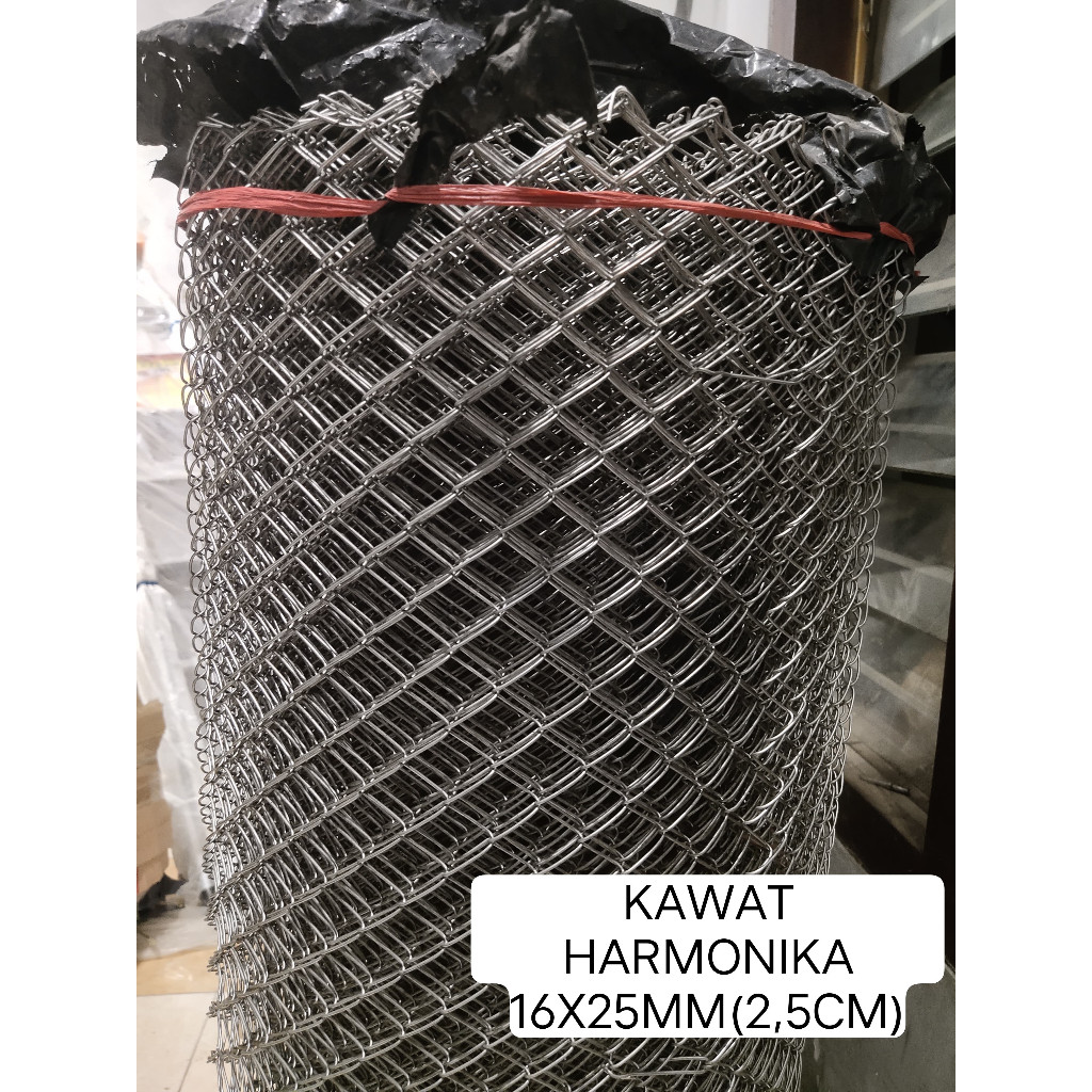 Jual Kawat Harmonika 16X25mm(2,5cm)/Kawat BWG 16 Harmonika/Kawat Anyam ...