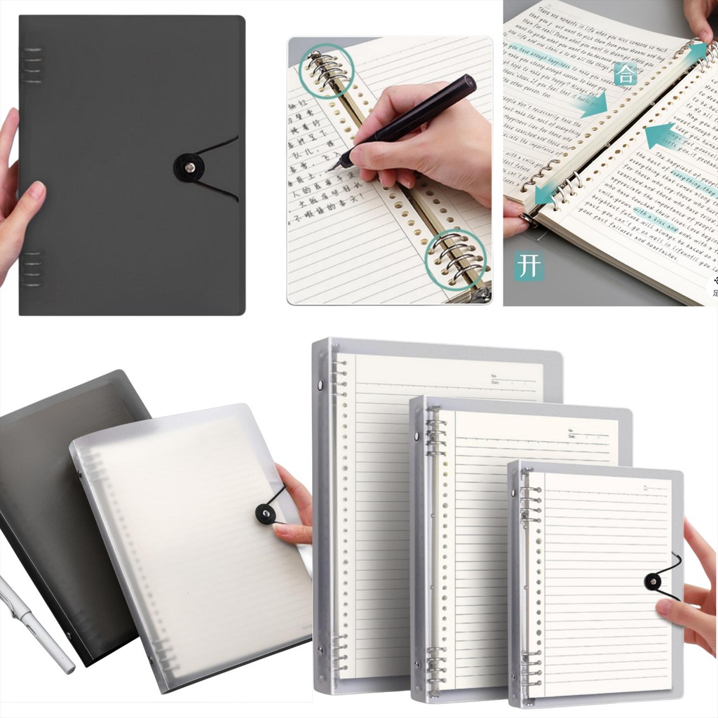 Jual MW038 Binder File A5 A4 B5 8 Ring Map Kertas Loose Leaf Note Book ...