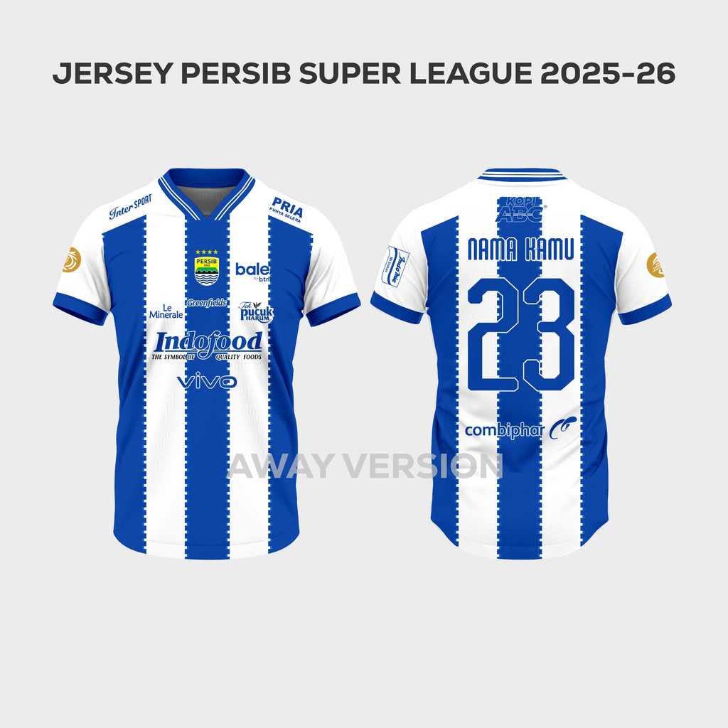 Jual JERSEY PERSIB SUPER LEAUGE 2025-2026 BISA REQUEST NAMA DAN NO ...