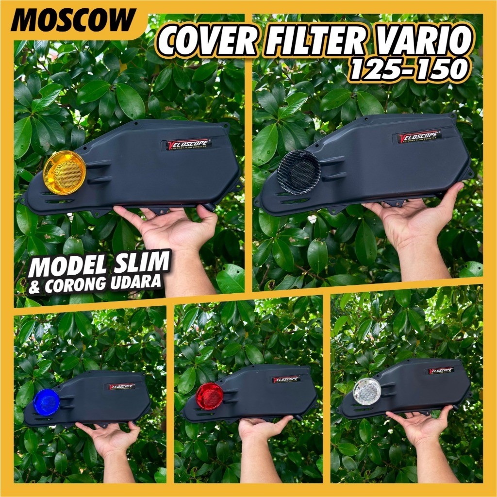 Jual COVER FILTER VELOSCOPE VARIO 125/150 MODEL SLIM SUDAH TERMASUK ...