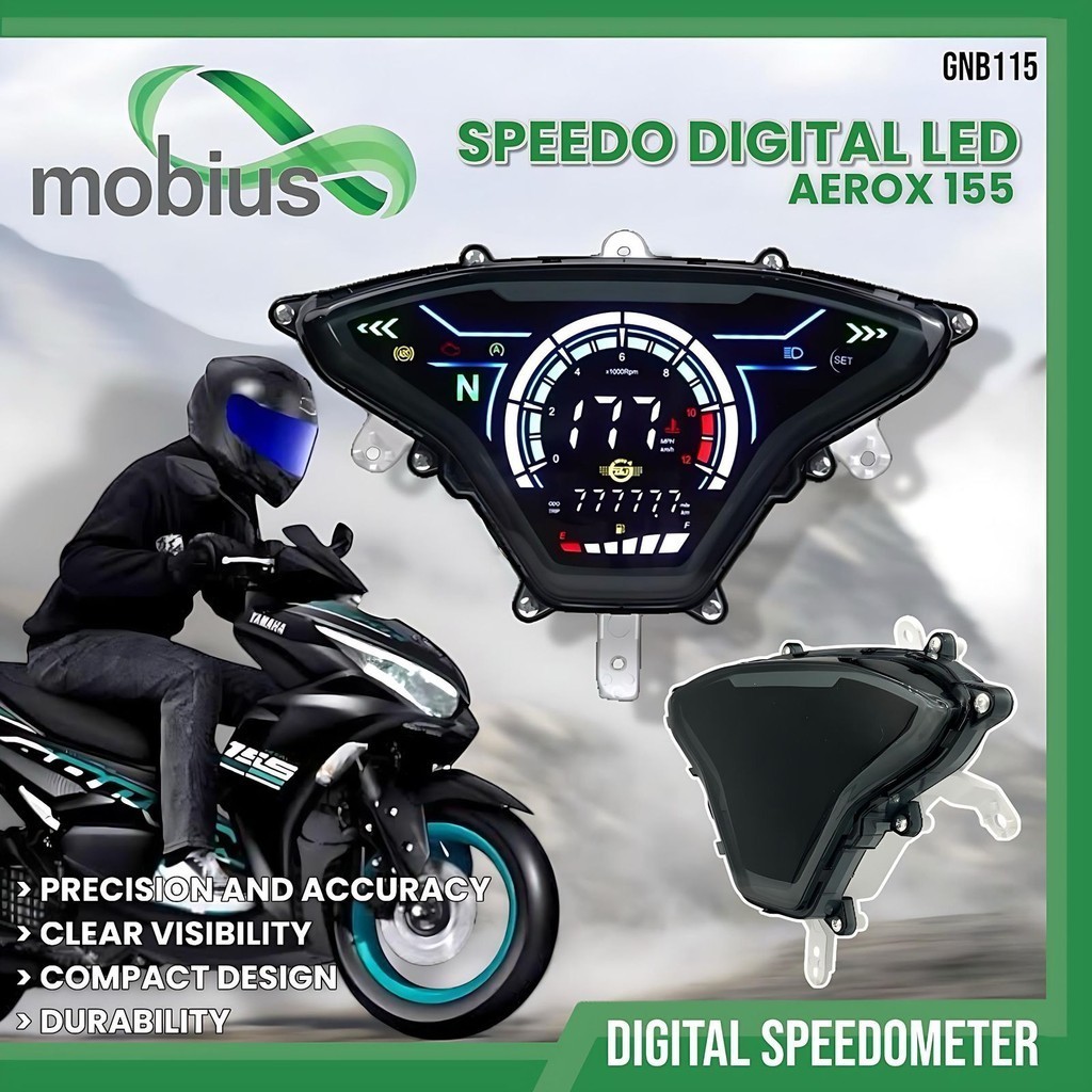 Jual Speedometer Digital LED AEROX 155 ABS MOBIUS 100% ORIGINAL ...