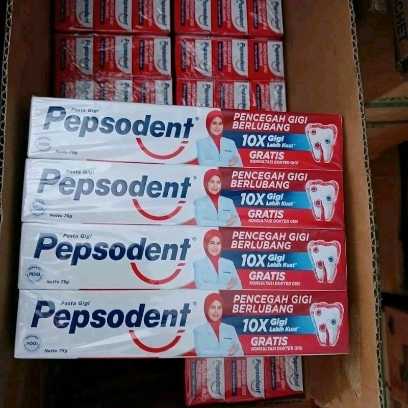 Jual / 6 Pcs Pepsodent 75 gram merah putih / / / | Shopee Indonesia
