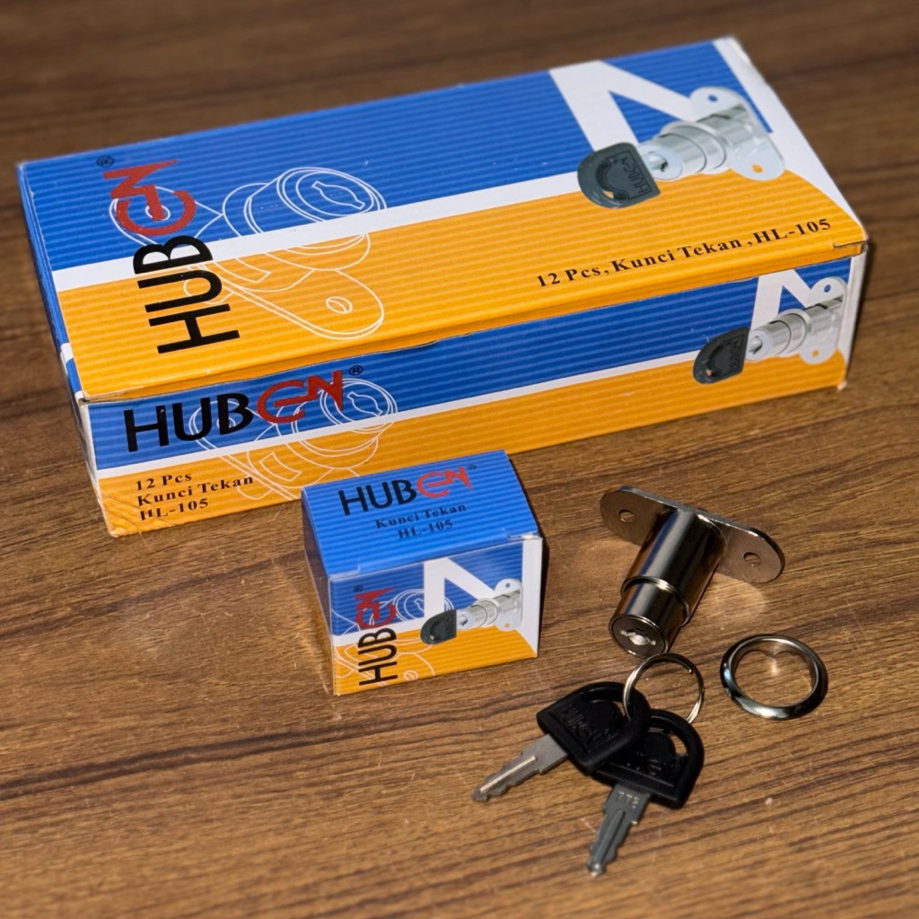 Jual HUBEN Kunci Tusuk HL 105 Push Lock - 1 kotak 12 pcs | Shopee Indonesia