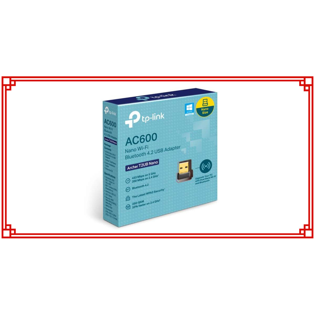 Jual TP Link Archer T2UB Nano AC600 Adapter USB Wi-Fi Dual-Band 433 ...
