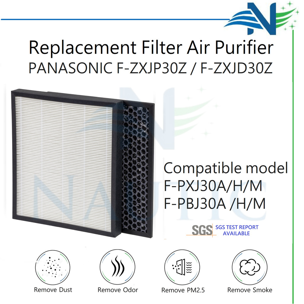 Jual NAUTIC Replacement Filter Air Purifier Panasonic F PXJ30A F-PBJ30A ...